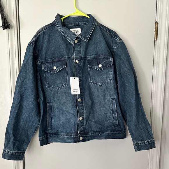 Wesc | Jackets & Coats | Nwt Wesc Unisex Jean Jacket Size Mens Large ...
